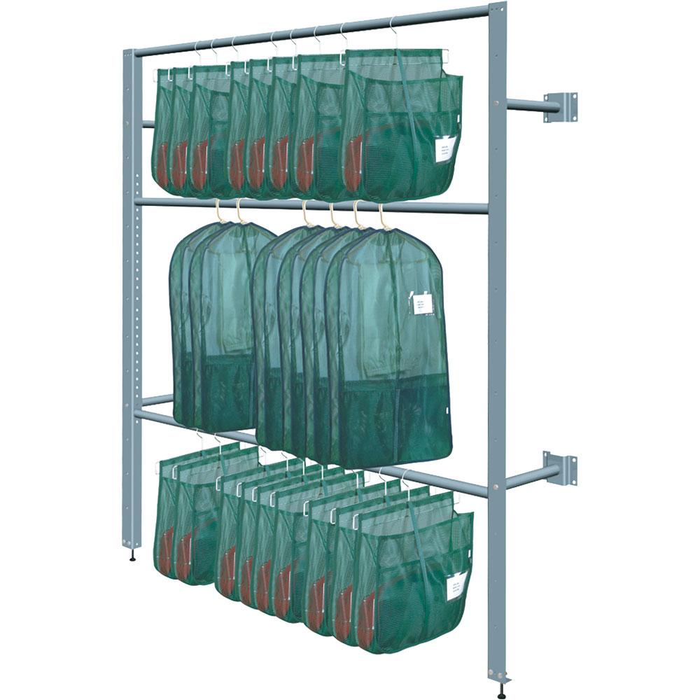 Modular Wall Racks with Variable Tier Adjustment