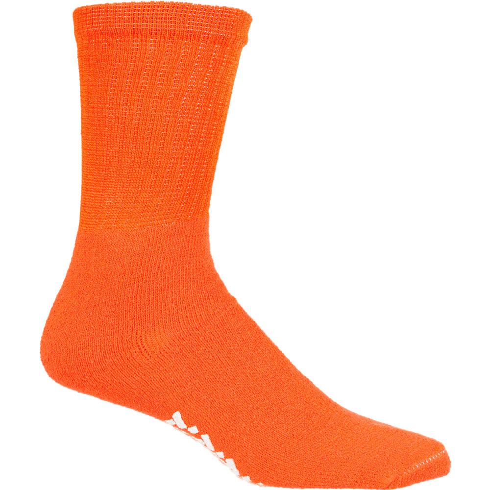 Orange Non Skid Crew Socks
