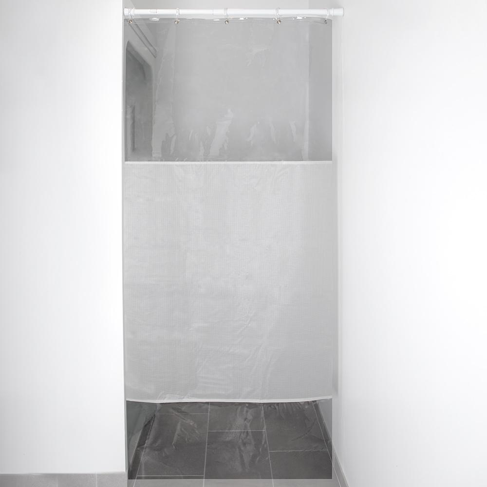 Bob Barker Clear/Translucent Shower Curtain, 5 Grommets