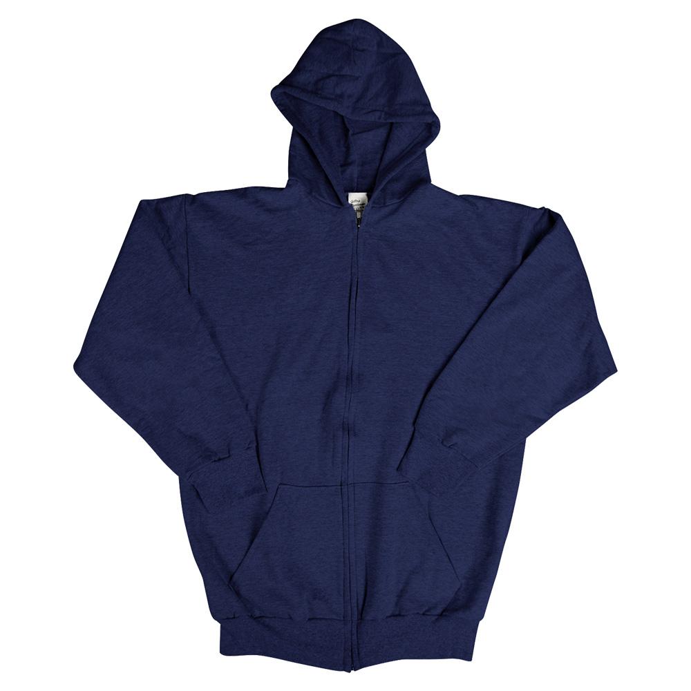 Hooded Sweatshirt with Zipper, No Drawstring